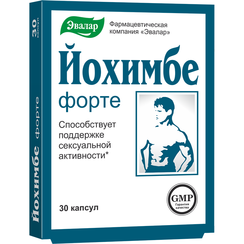 Йохимбе форте — купить по цене 423 руб на официальном сайте Эвалар ...